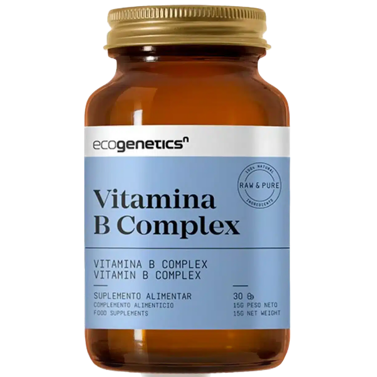 Vitamina B Complex 30cap - Ecogenetics – Nature Heals